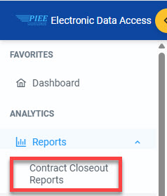 EDA Training - Automated Contract Closeout Report | PIEE